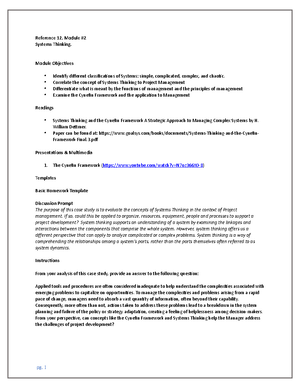 M3R20 Approaches 2 - Class Assignment - Module #3 Reference 20 ...