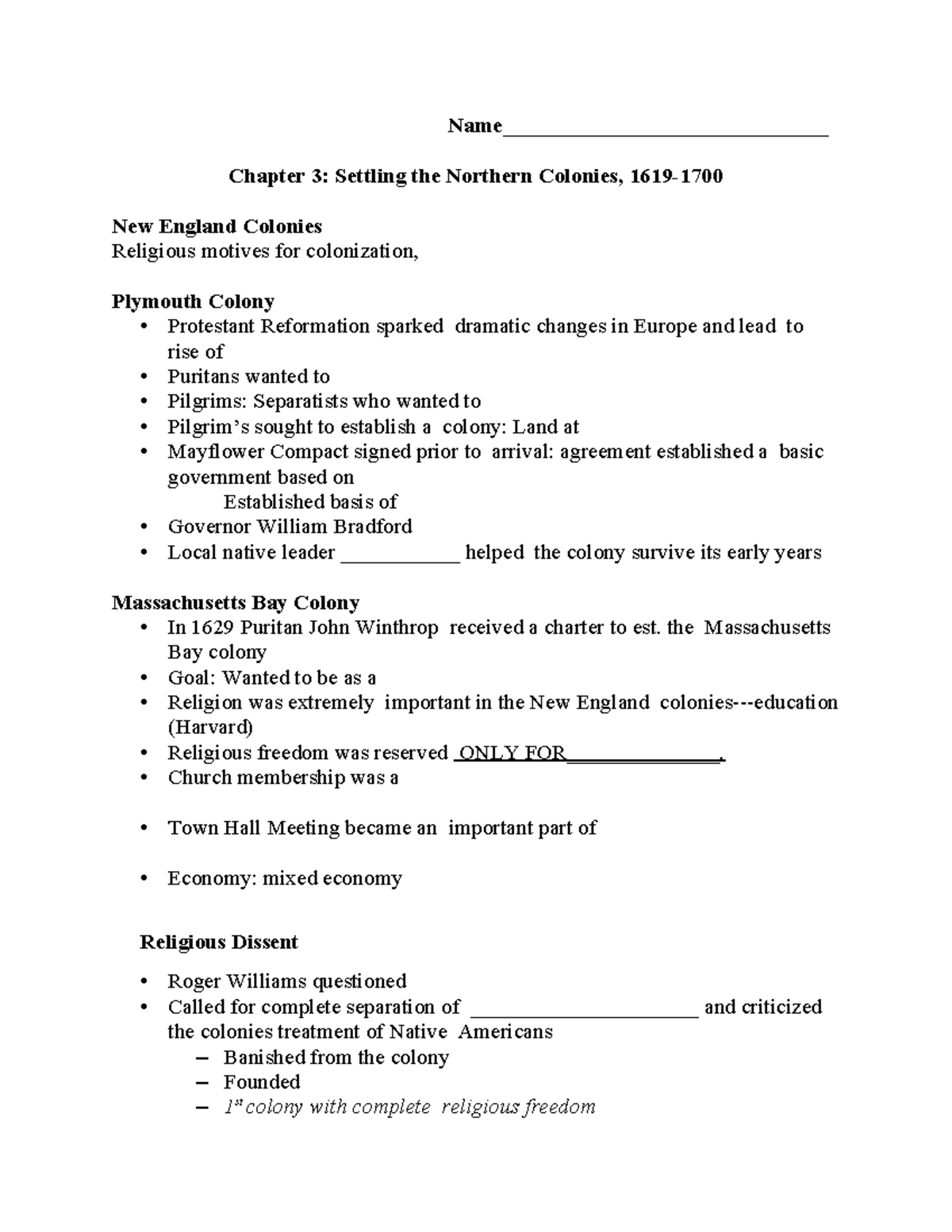 Chapter 3 guided notes - Name______________________________ Chapter 3 ...