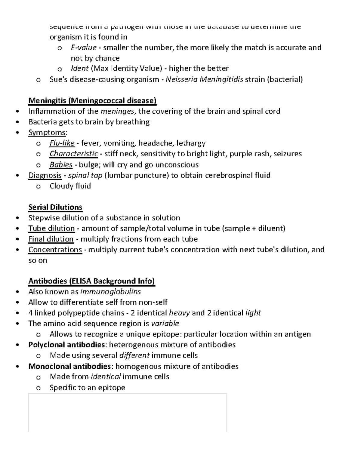 Unit 1 Diagnostic Tools-2 - sequence from a pathogen with those in the ...