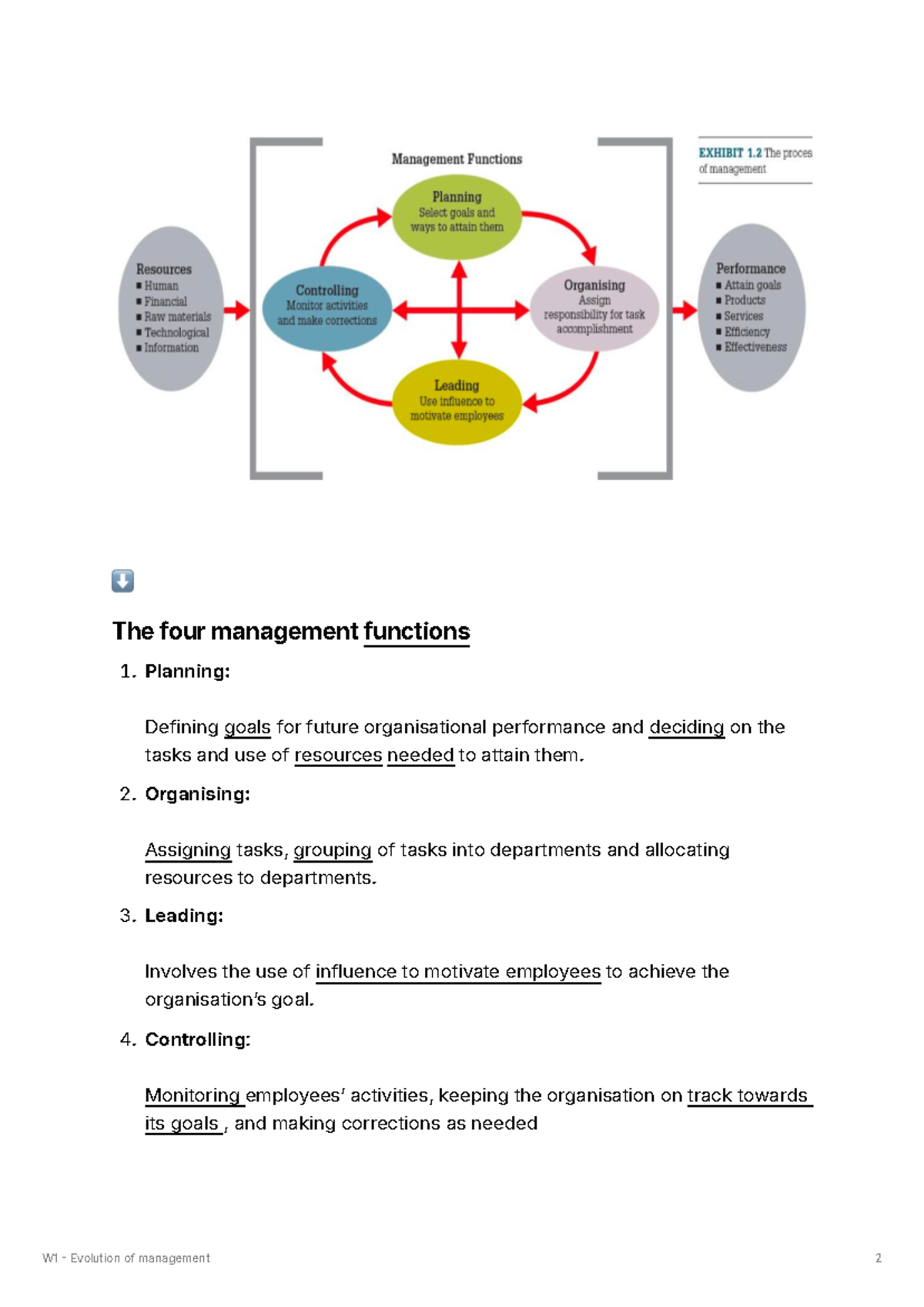 MGMT10002 - Principles of Management (PoM) Lecture 1 Note taking - The ...