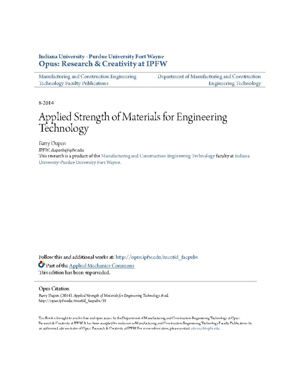 Applied Strength of Materials for Engineering Technology - Follow this ...