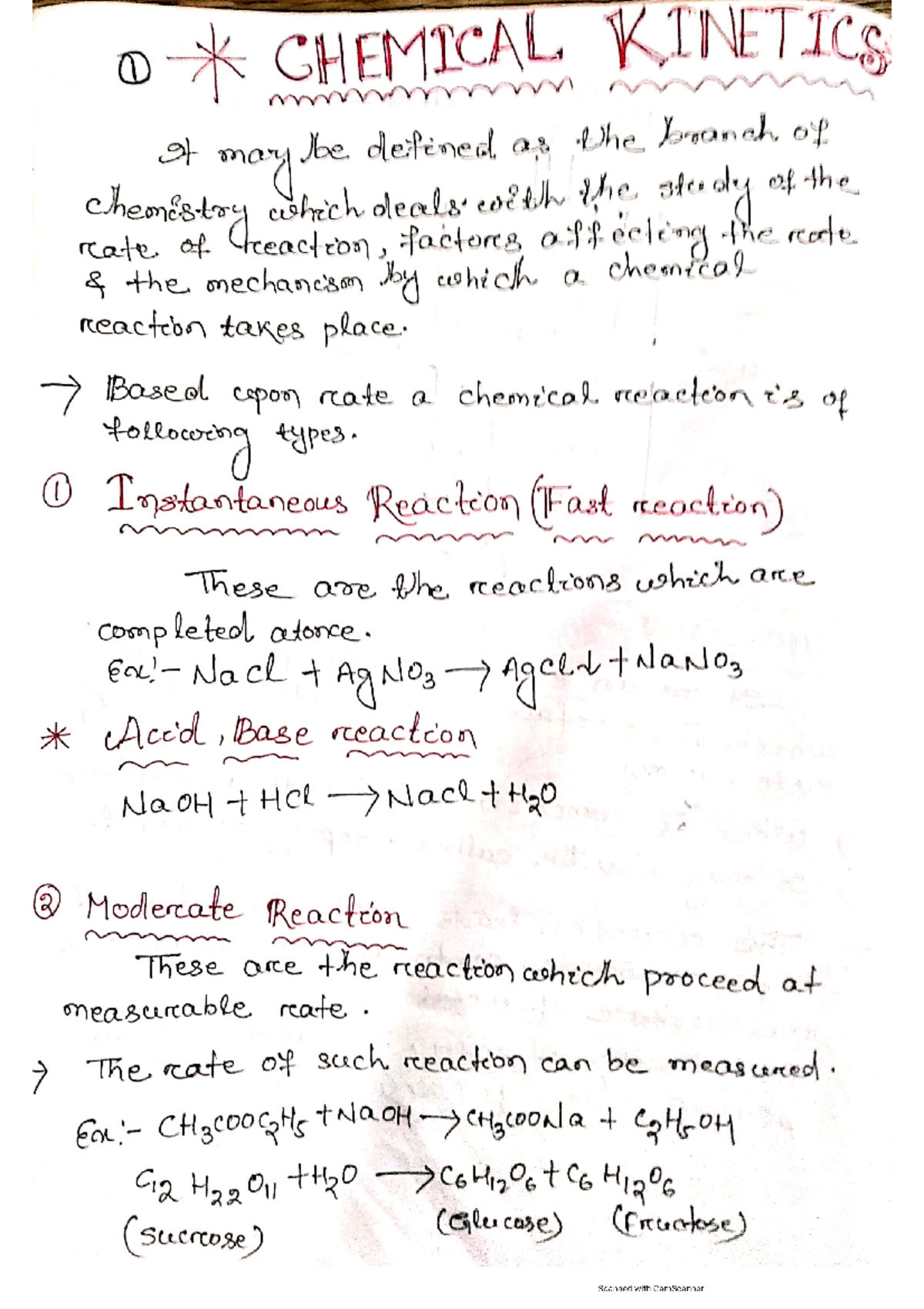 Kin - I need for self study - Chemistry - Studocu