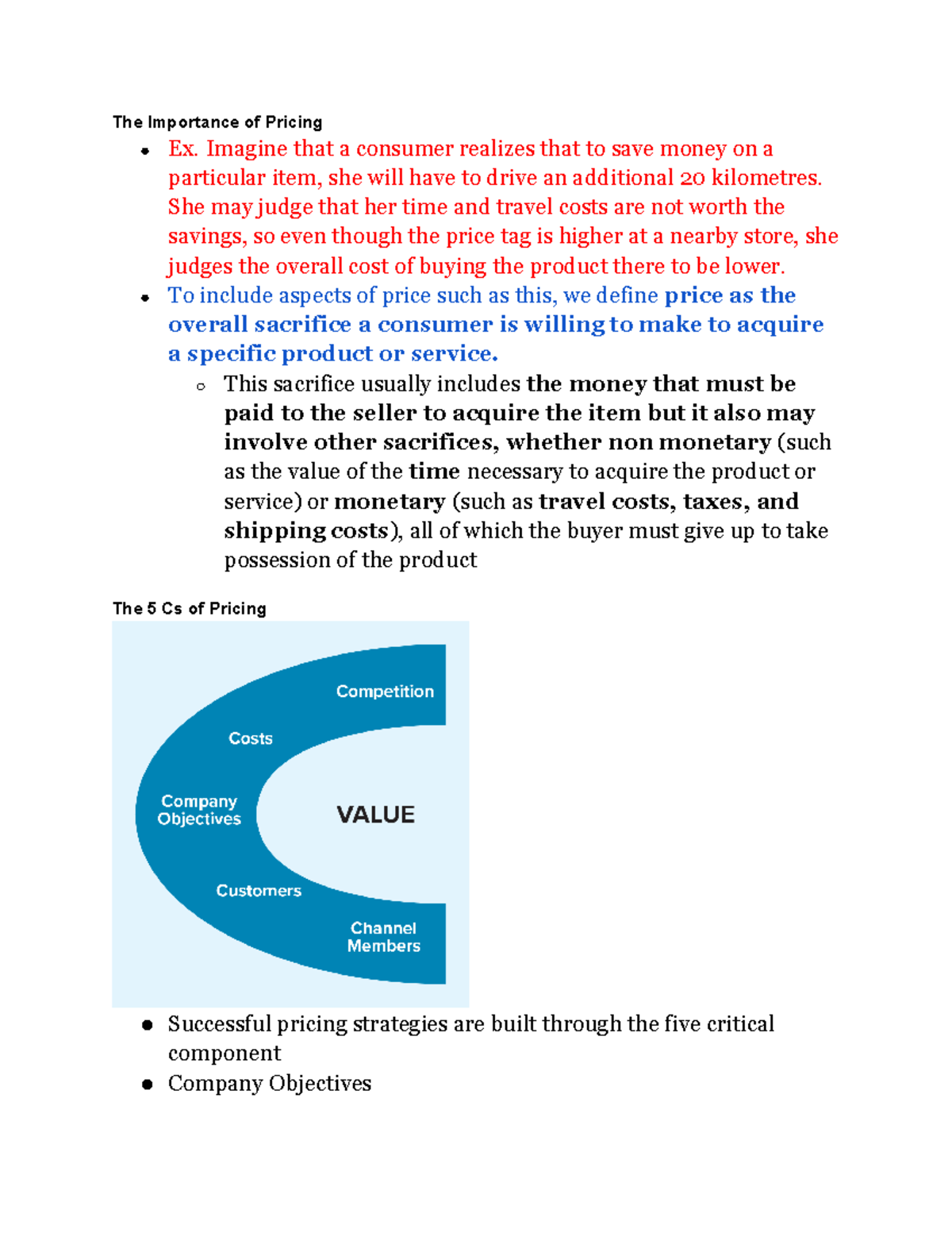 Chapter 11 Pricing Concepts Strategies - The Importance of Pricing Ex ...
