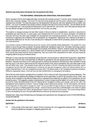 IRM-Nov 2022 - past exam papers - FINAL ONLINE SUMMATIVE ASSESSMENT ...