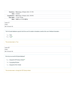 Topic 1 Quiz - Quiz - 1. UU100A_ Topic 1 Quiz QUIZ Topic 1 Quiz Started ...