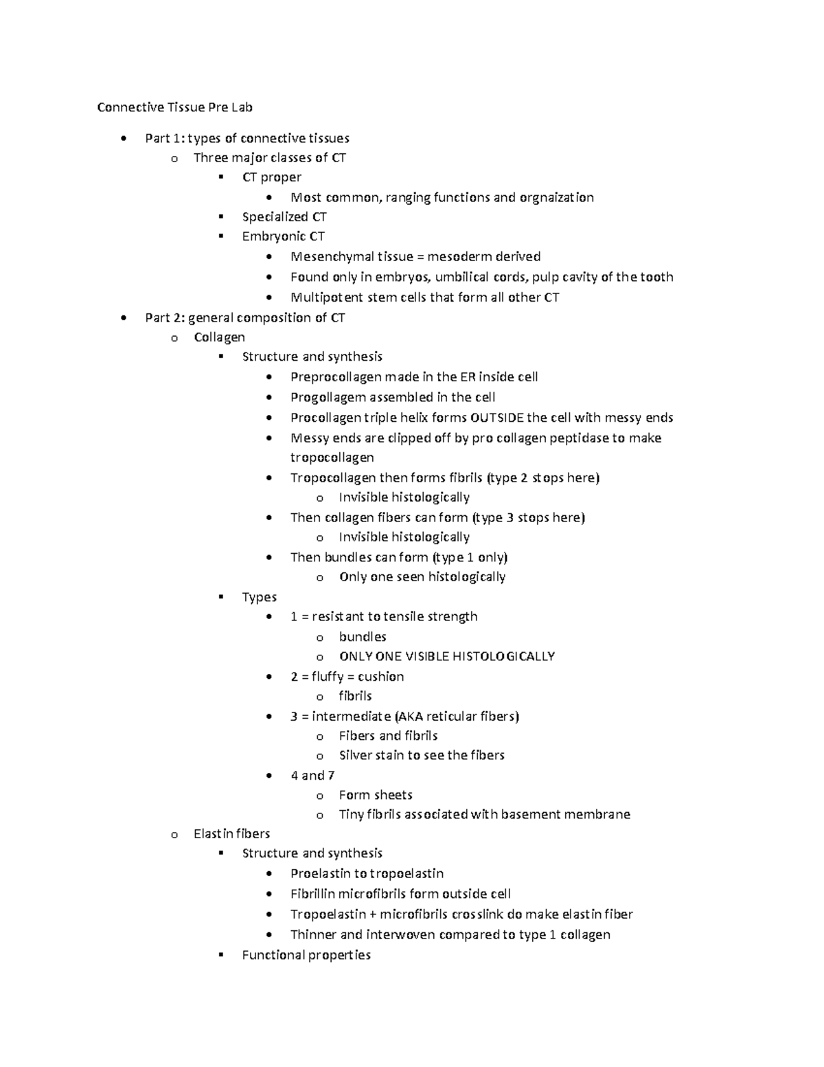 02 Histo Lab 2 Connective Tissue Warning Tt Undefined Function 32 Connective Tissue Pre Lab