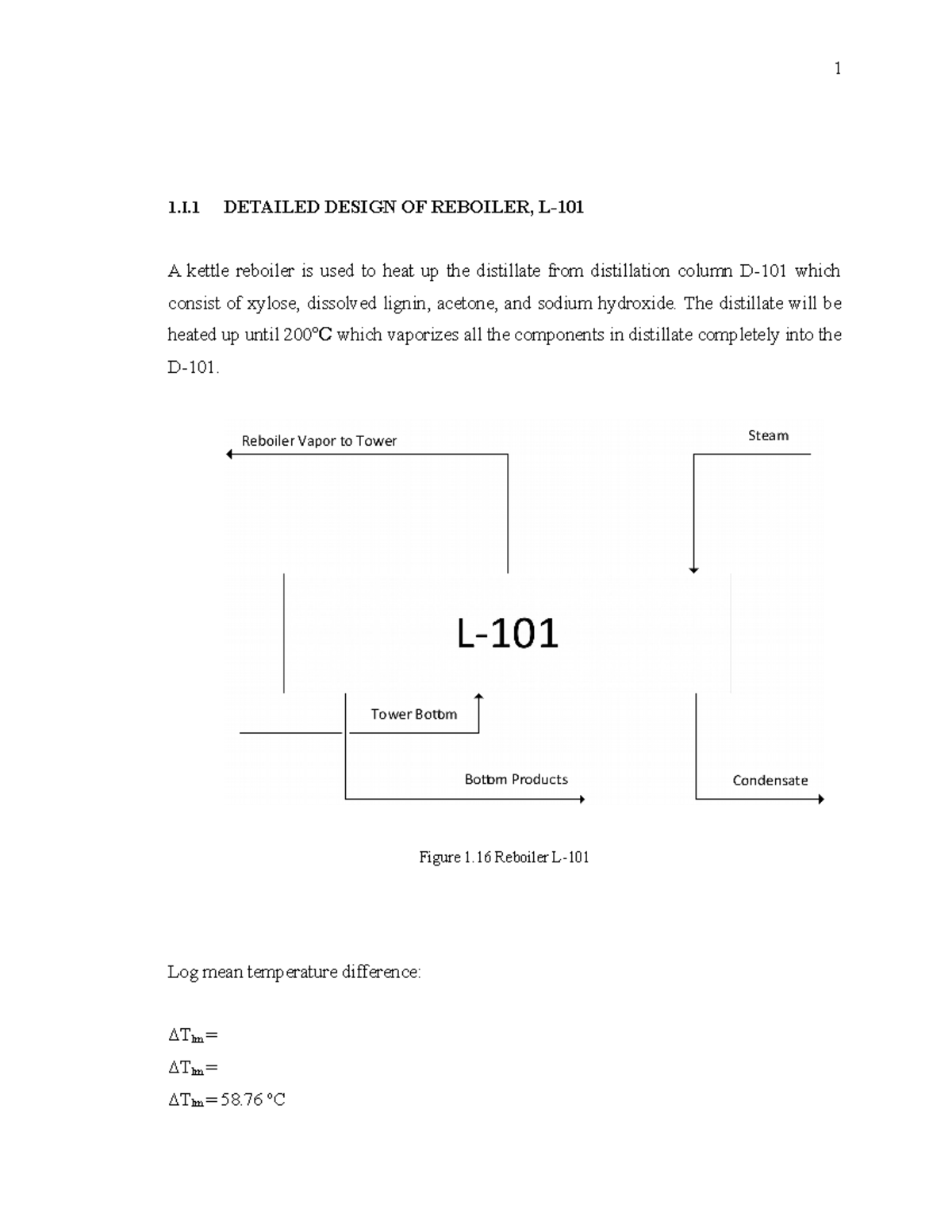 Detailed Design Gagen - 1.I DETAILED DESIGN OF REBOILER, L- A kettle ...