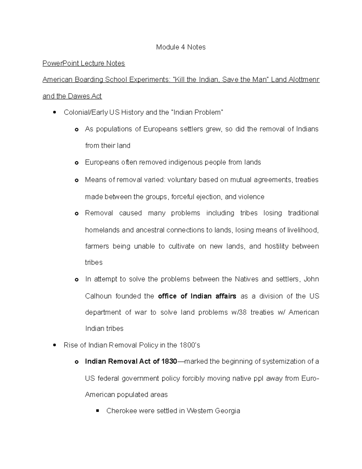 Module 4 Notes - Module 4 Notes PowerPoint Lecture Notes American ...
