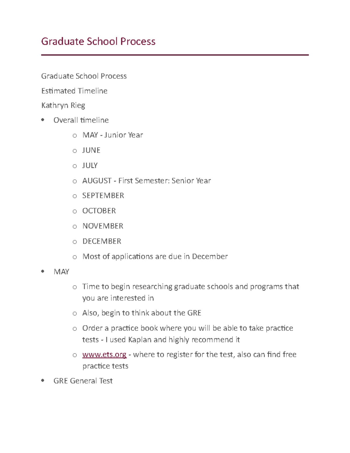 Graduate School Process - Graduate School Process Graduate School ...