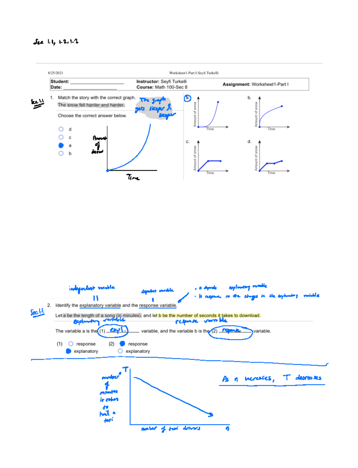 Math 424 notes - See lil 1 1. Thegraph O É gets steeperd steeper Ament ...