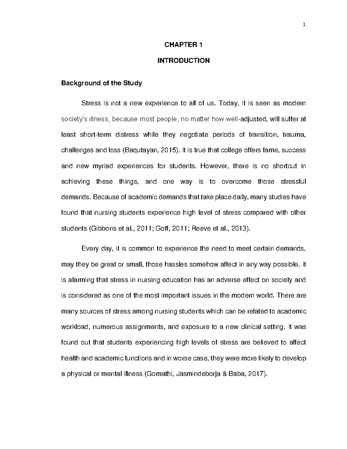 1 Chapter 1-3 - RESEARCH - CHAPTER 1 INTRODUCTION Background of the ...