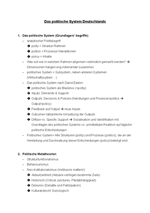 Tutorium - Politisches System Deutschlands - 16. Die Bundesregierung im ...