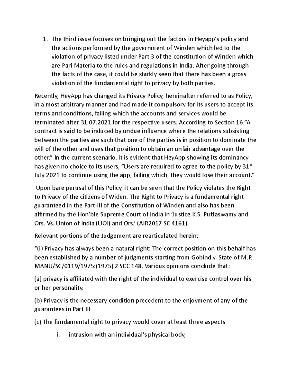 Moot issue 3 - notes - The third issue focuses on bringing out the ...