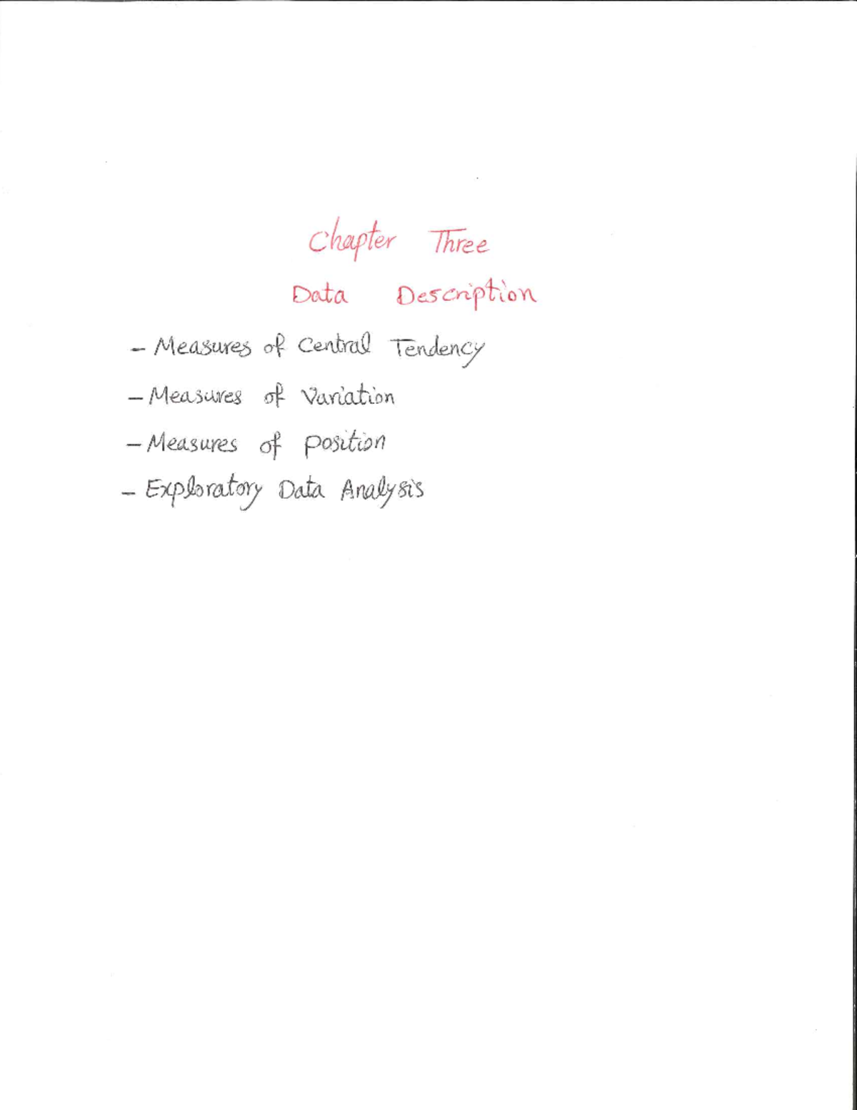 Data Description - BUSI 650 - Studocu