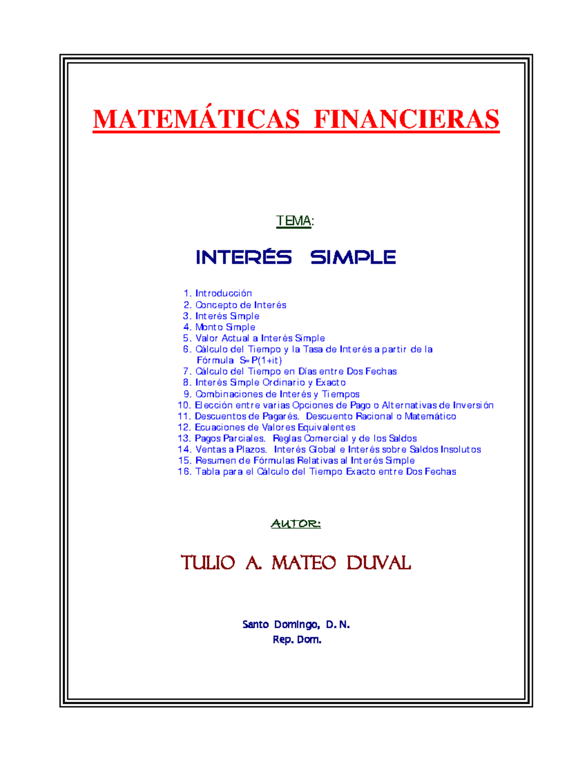 C.- Interes Simple[ 7728] - MATEMÁTICAS FINANCIERAS TEMA: INTER ...