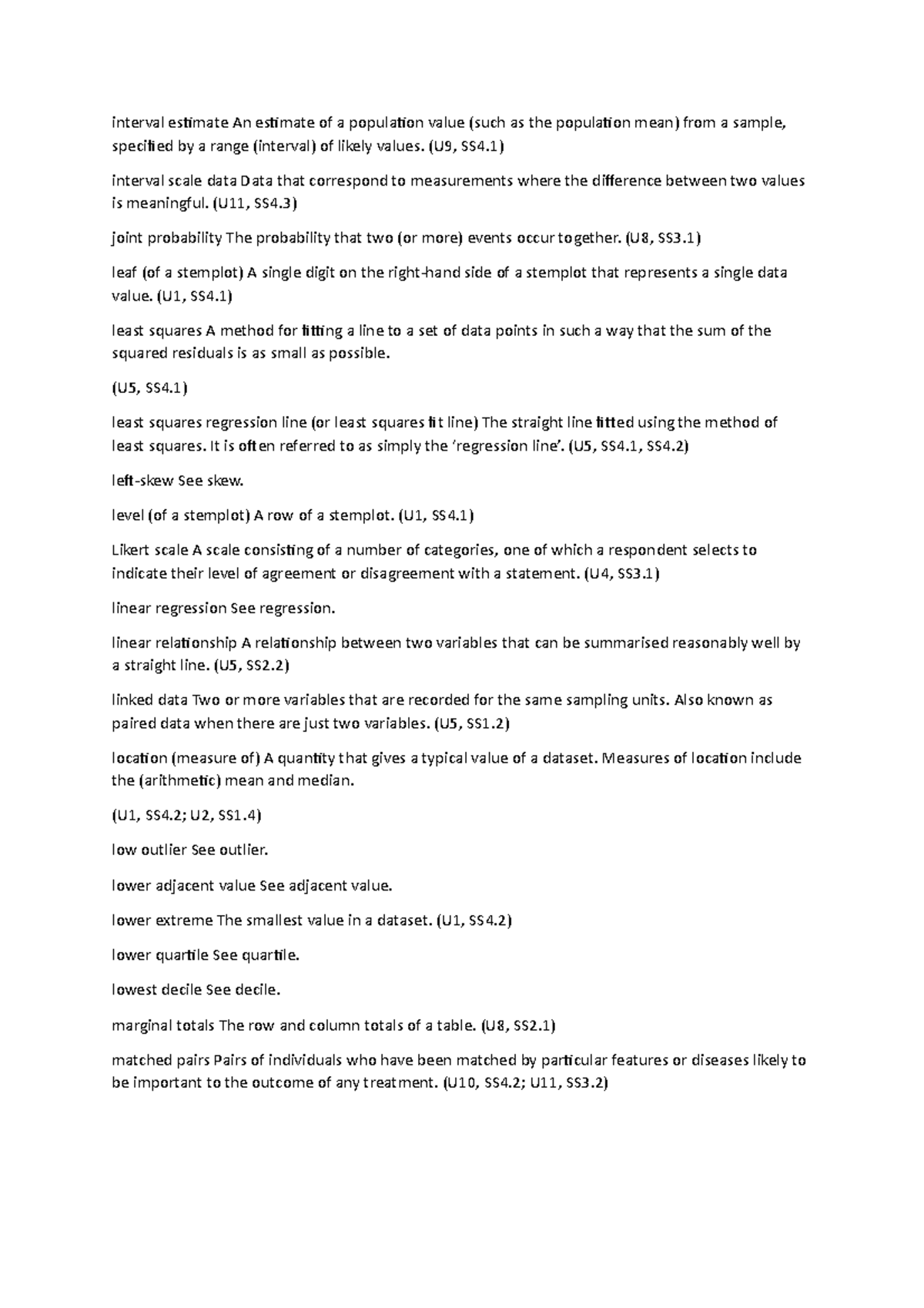 Handbook - part 4 - in depth notes for the units in the m140 module ...