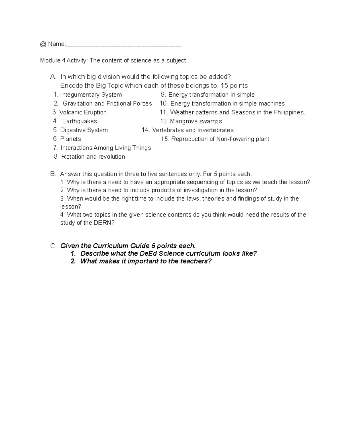 Lecture notes that is all - @ Name ...
