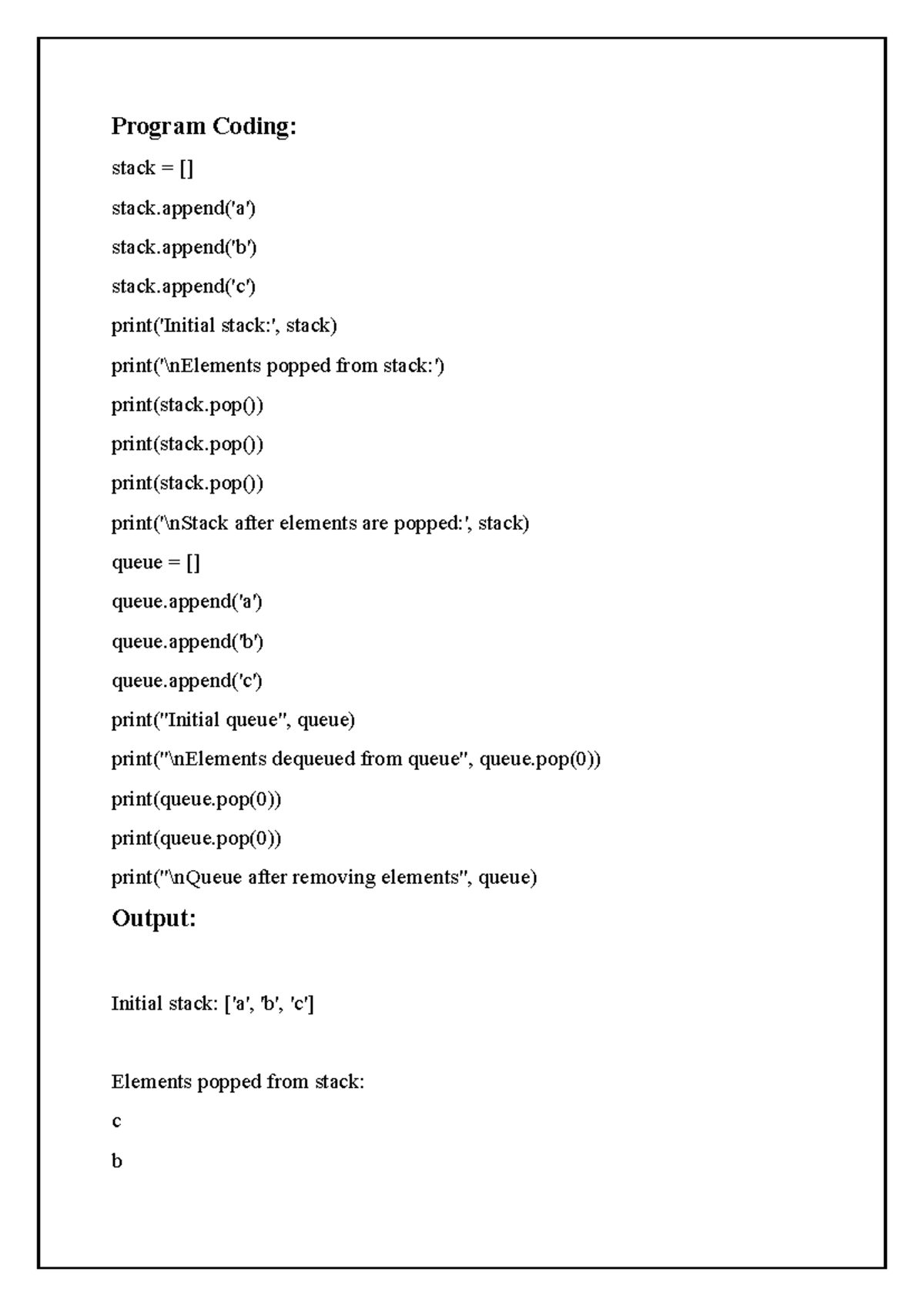 Dsa Program 5 Hello Program Coding Stack Stacka Stackb