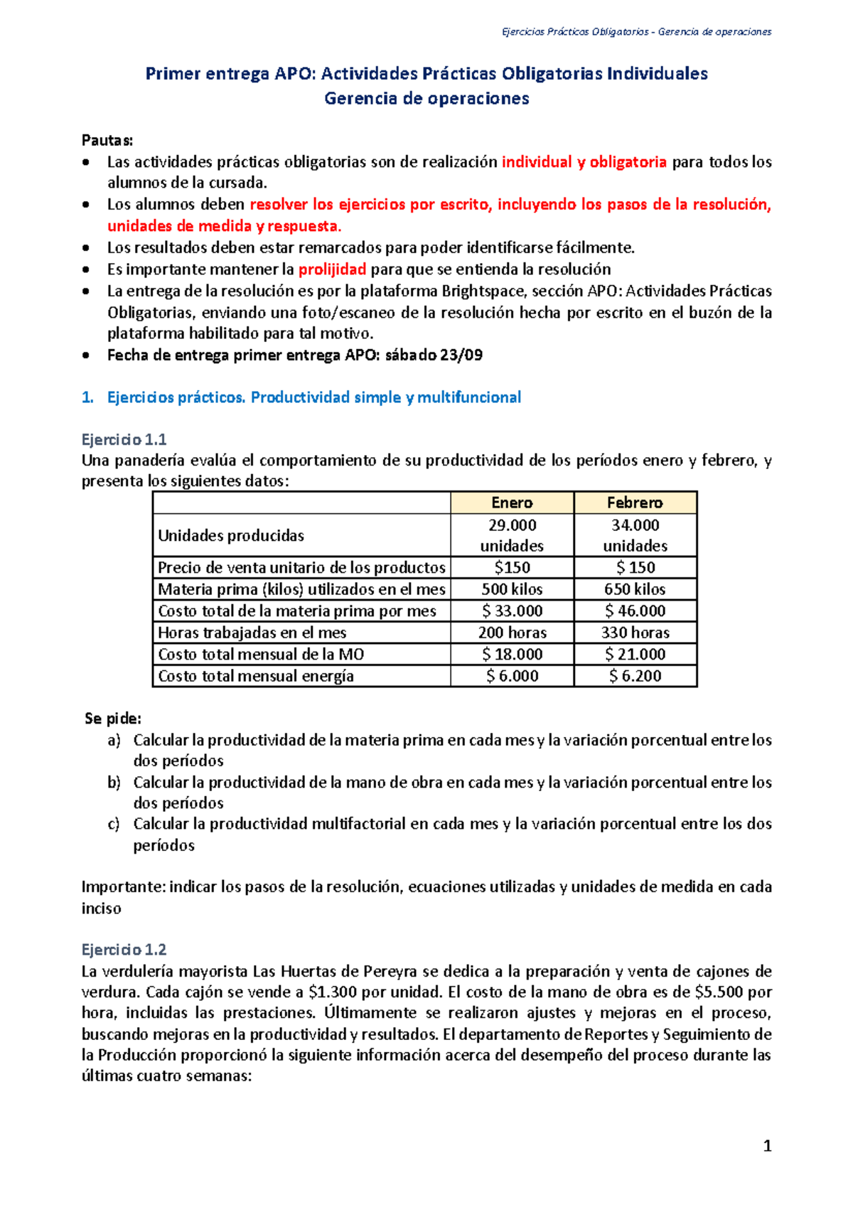 Ejercicios prácticos obligatorios - GOP Virtual - Primer entrega APO: Actividades Pr·cticas ...