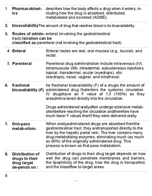 D. Duration of Drug Action - D. Duration of Drug Action Termination of ...