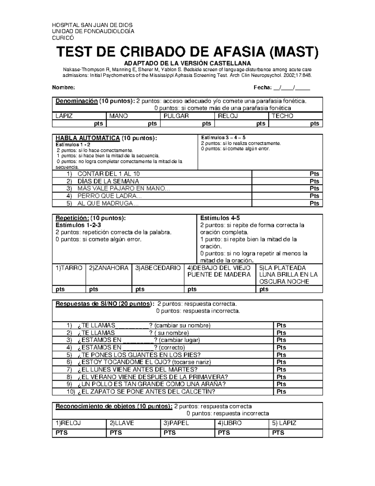 Mast-pauta compress - documento - UNIDAD DE FONOAUDIOLOGÍA CURICÓ TEST ...