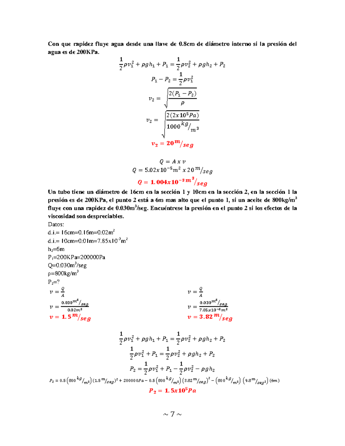 Flujo de fluidos - Metodologias simples para la materia de fenomenos de ...