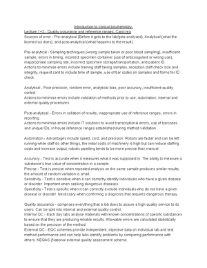 clinical biochemistry exam sample - Please find on the following pages ...