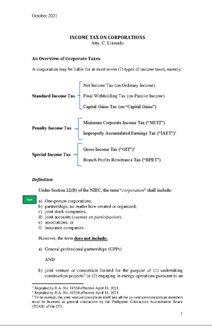 Module 2 - Taxes, Tax Law, and Tax Administration - Prepared by: Mark ...