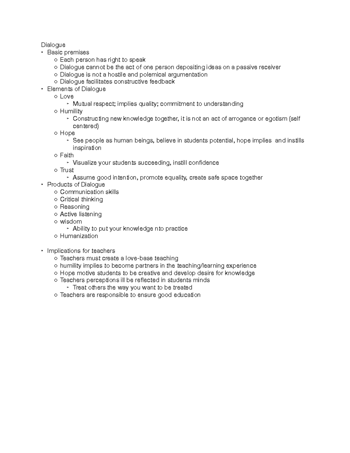 Dialogue Notes and techniques - Dialogue Basic premises Each person has ...