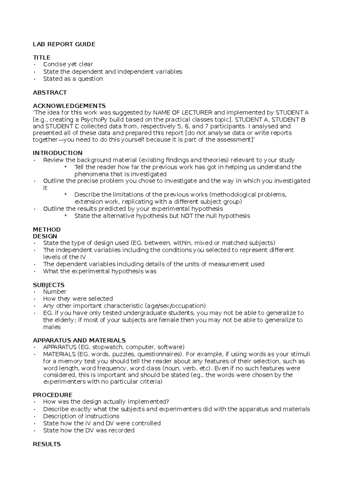  How To Write Hypothesis For Lab Report Hypothesis For Lab Report