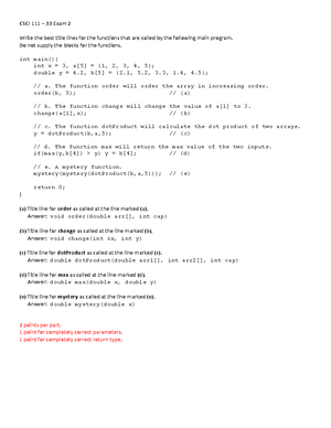 Prac2Sol - Introduction To Algorithmic Problem- Solving CSCI 111 - Problem 1 Write the besttitle ...