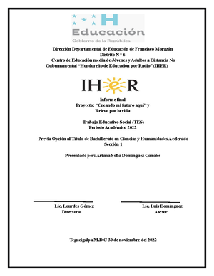 IHER SU Historia New - Historia del IHER El IHER se inspiró en el ICER ...