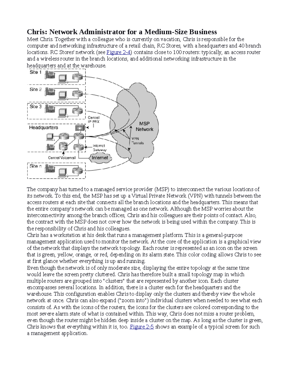 Week 2 - Chris Lab 1 Case - Chris: Network Administrator for a Medium ...