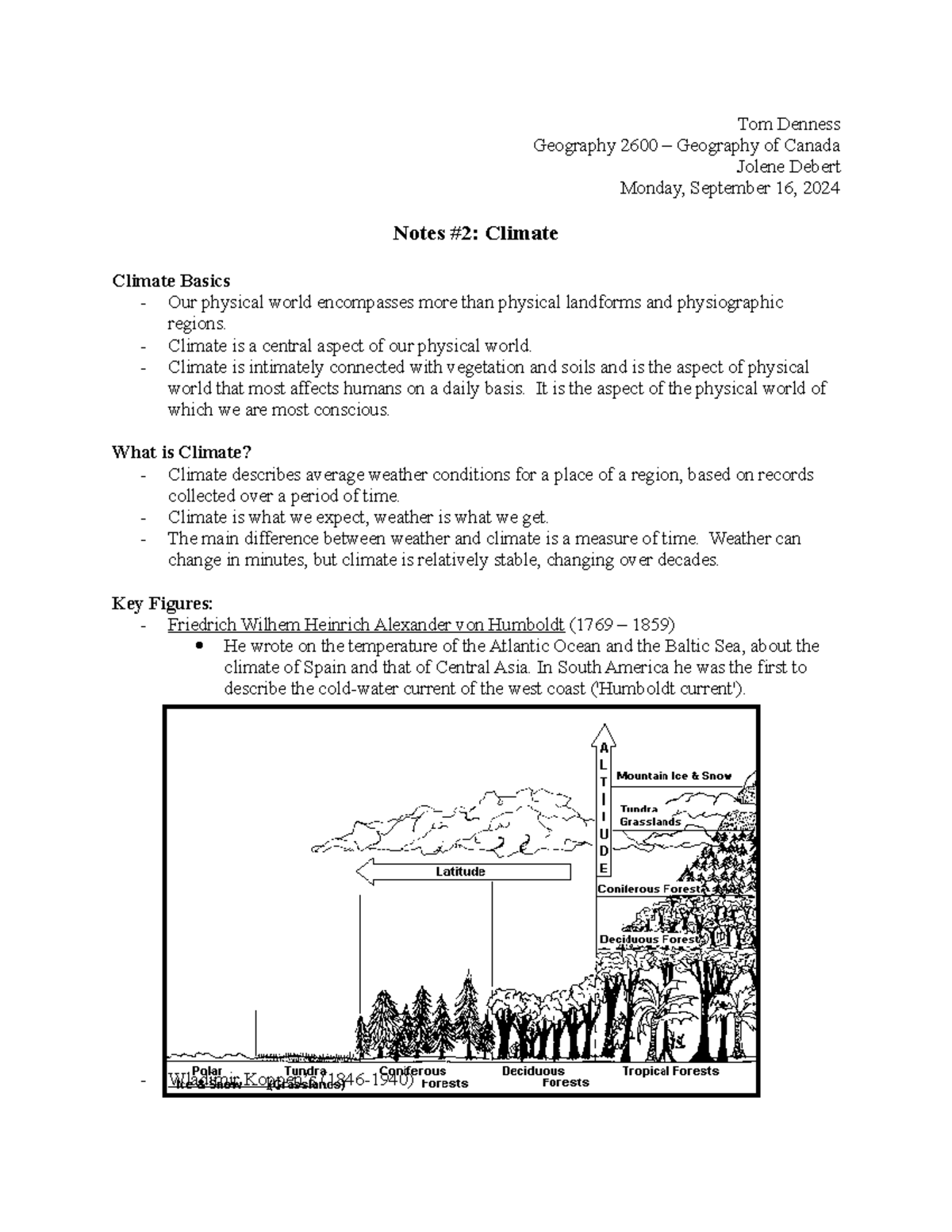 Climate Notes (2600) - Tom Denness Geography 2600 – Geography of Canada ...