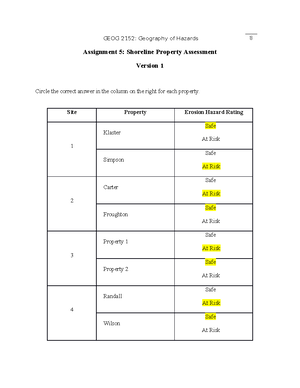Assignment 2 - GEOG 2152: Geography of Hazards Assignment 2: Tsunami ...