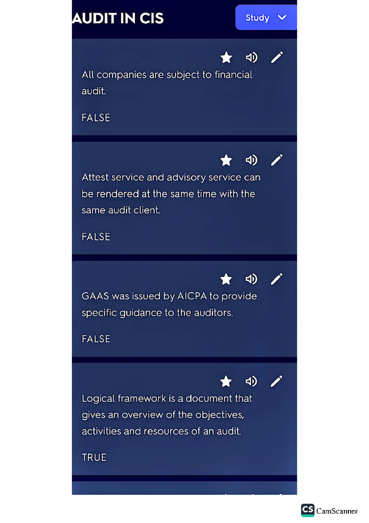 CIS T or F - Chapter 1 auditing in a cis environment - Accountancy - Studocu