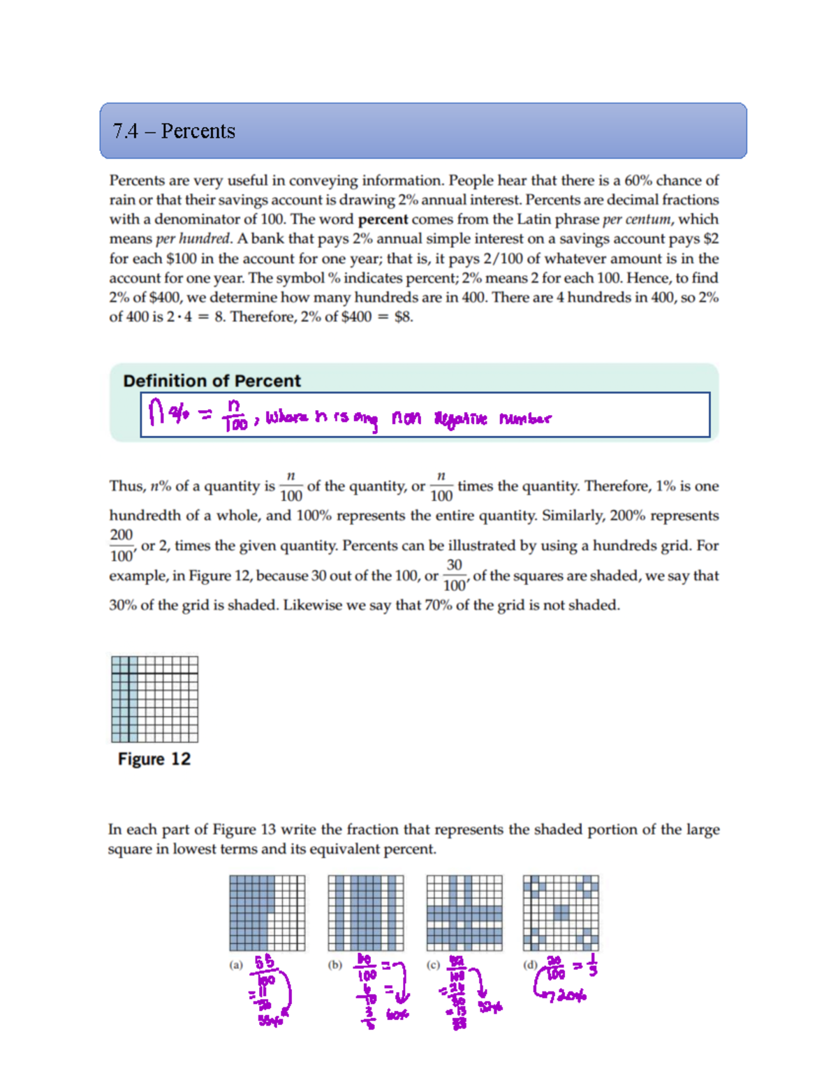 7 - Lecture notes for chapter 7.4 in mathematics for elementary ...