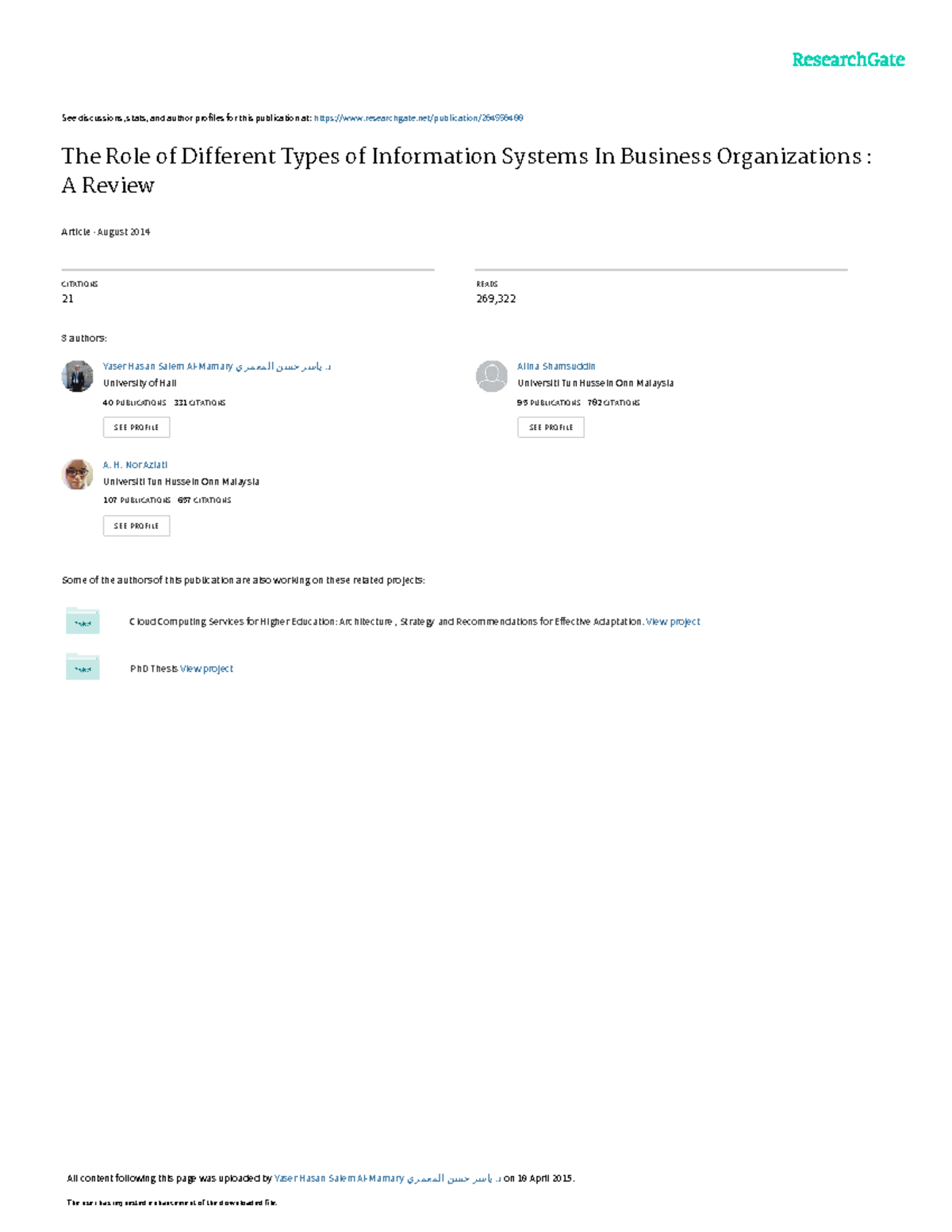 The Roleof Different Typesof Information Systems In Business the-roleof-different-typesof-information-systems-in-business