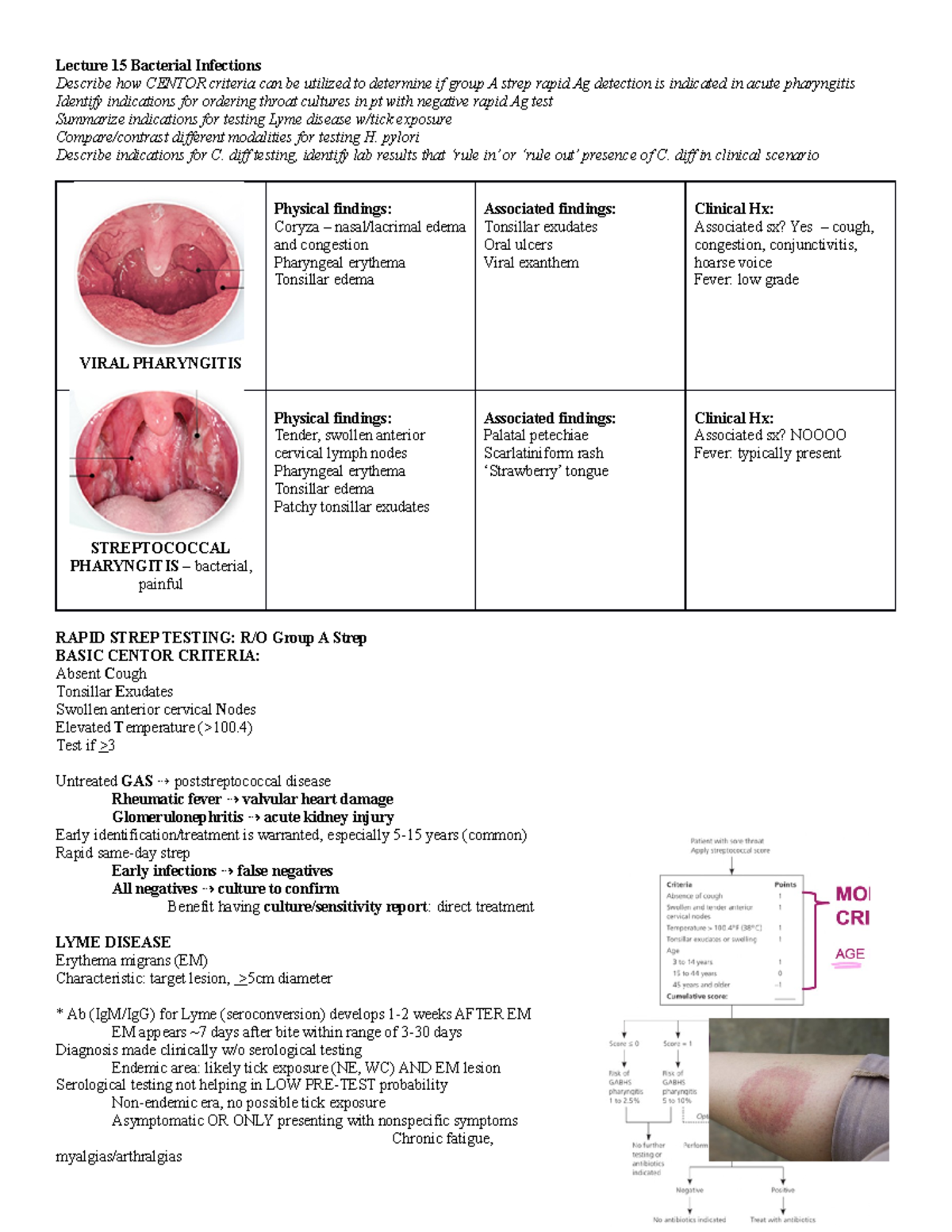 Lab Med Exam 3 Bacterial Infxn - Lecture 15 Bacterial Infections ...