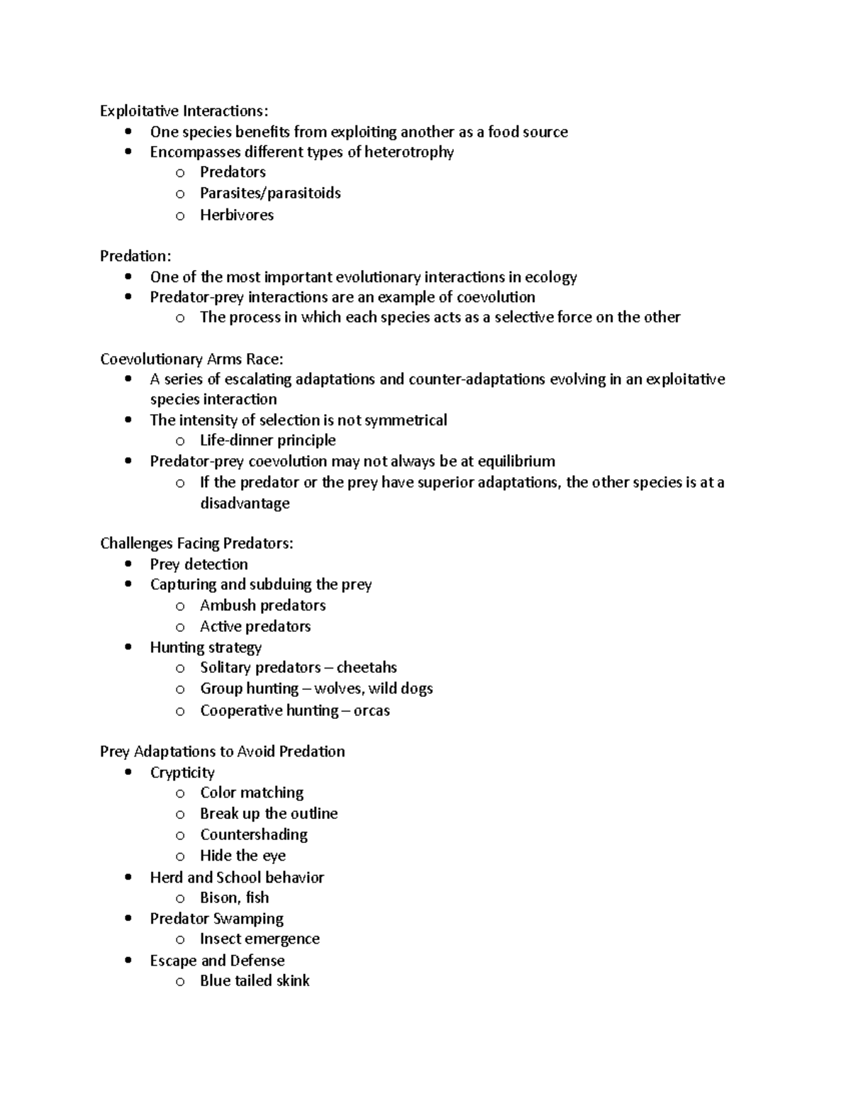 Chapter 12:13 - Lecture 1 - Exploitative Interactions: One species ...
