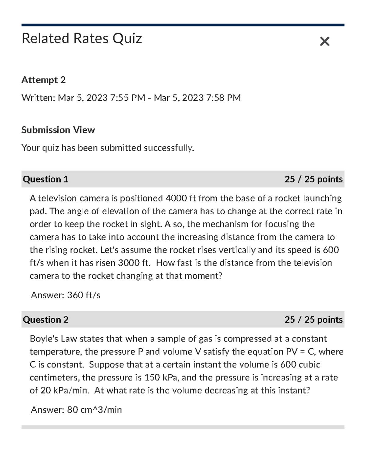 Related Rates Quiz - Related Rates Quiz Meme Smith (username: msmit835 ...