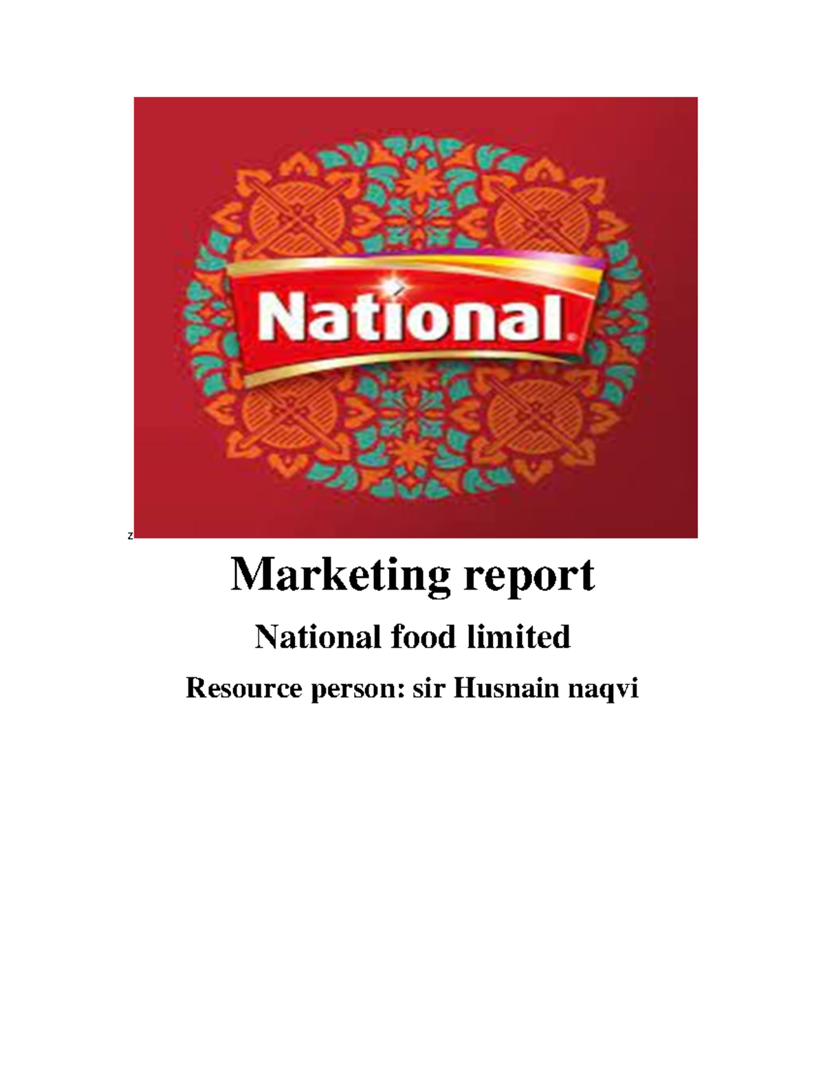 Marketing final report - PRINCIPLES OF MARKETING - UMT - Studocu