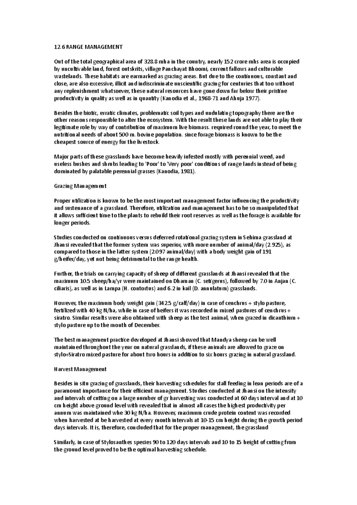 Rangeland managment - Range management - 12 RANGE MANAGEMENT Out of the ...