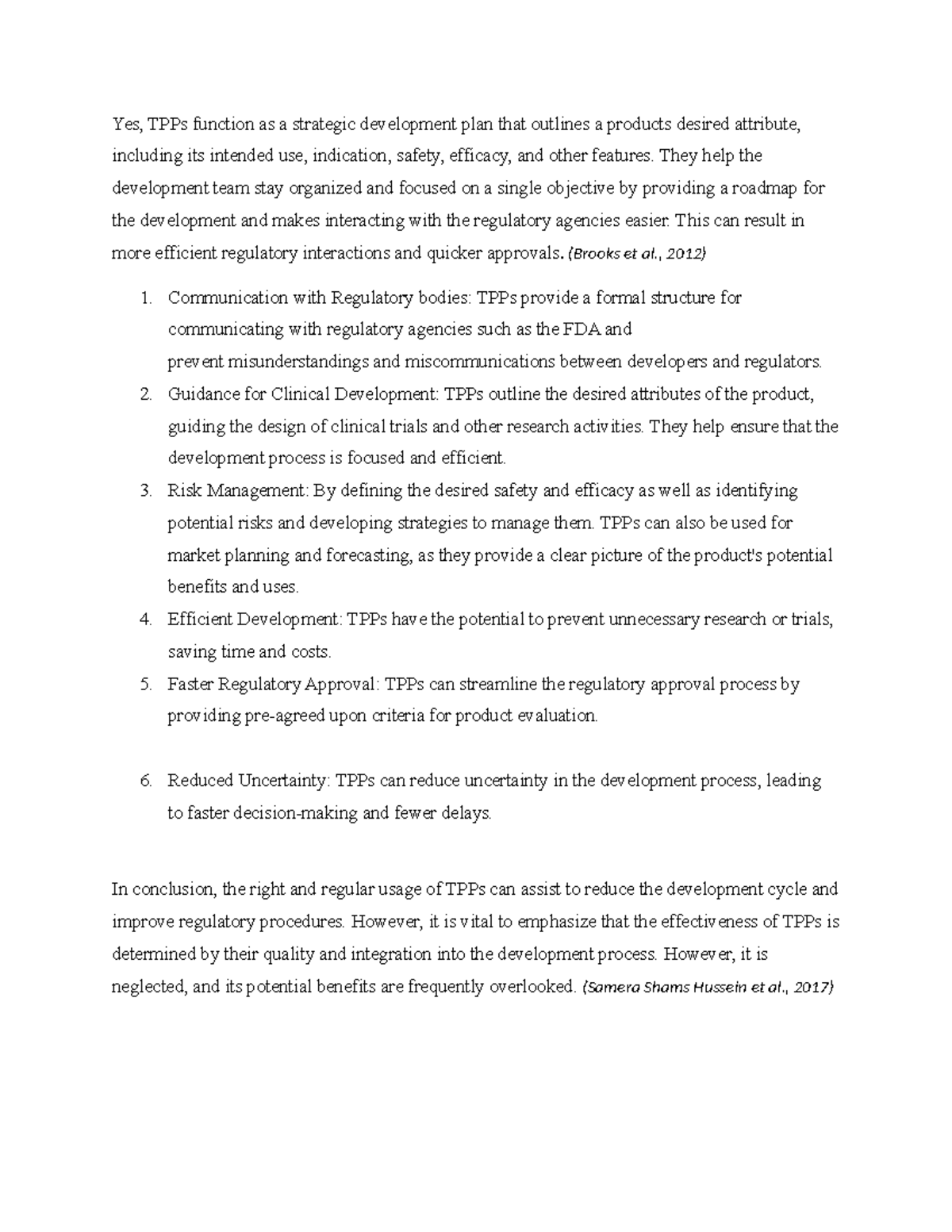 Discussion-1 - discussion - Yes, TPPs function as a strategic ...