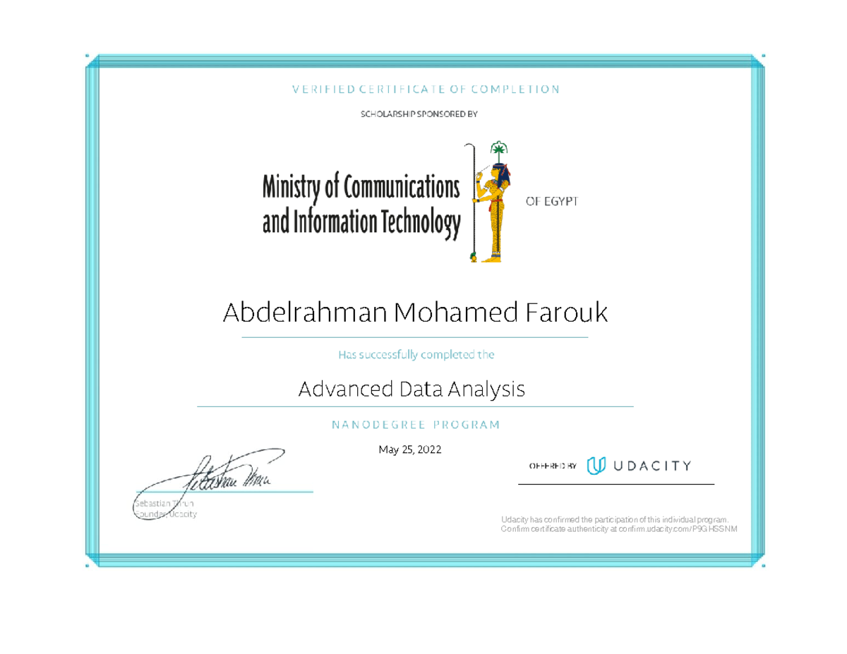 FWD Advanced Data Analysis - Statistical Analysis - Abdelrahman Mohamed ...