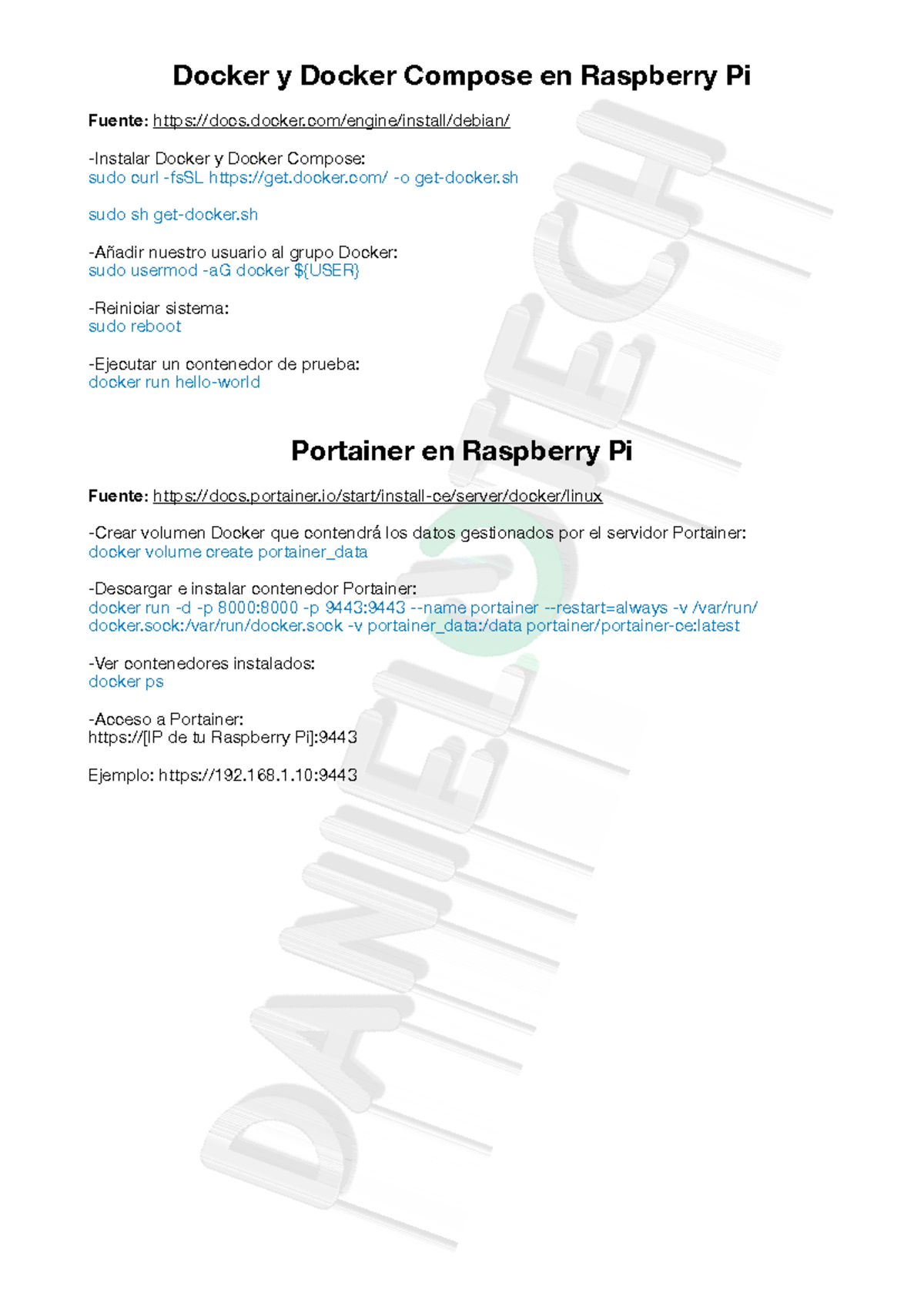 Docker y Portainer en RPi - Docker y Docker Compose en Raspberry Pi ...