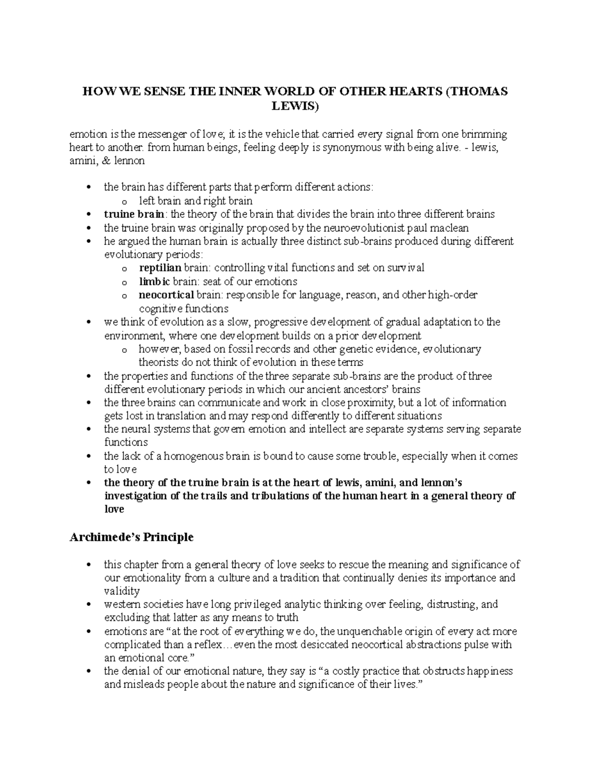 How We Sense The Inner World Of Other Hearts - HOW WE SENSE THE INNER ...