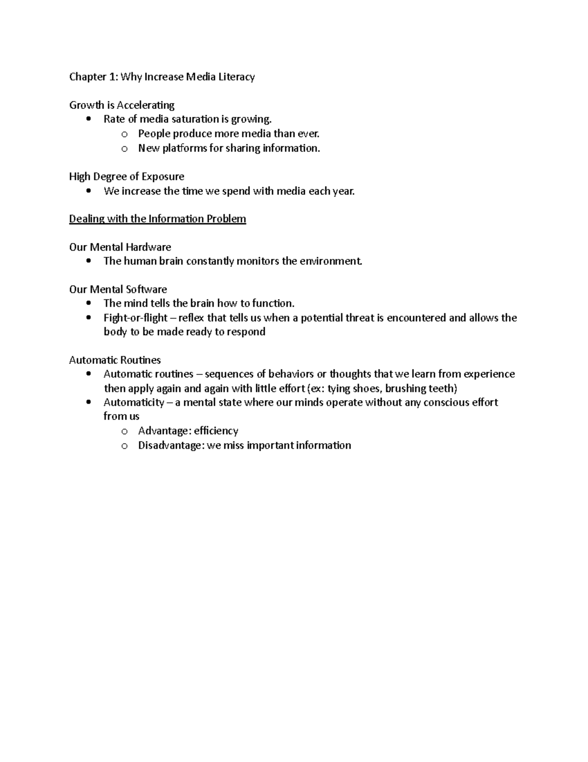 Chapter 1- Why Increase Media Literacy - Chapter 1: Why Increase Media ...