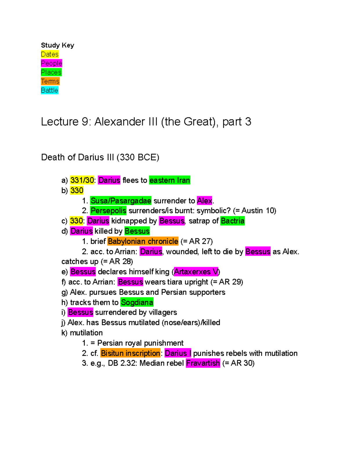 EPQ #3 Study - This document covers lectures 9-10 and any and all ...