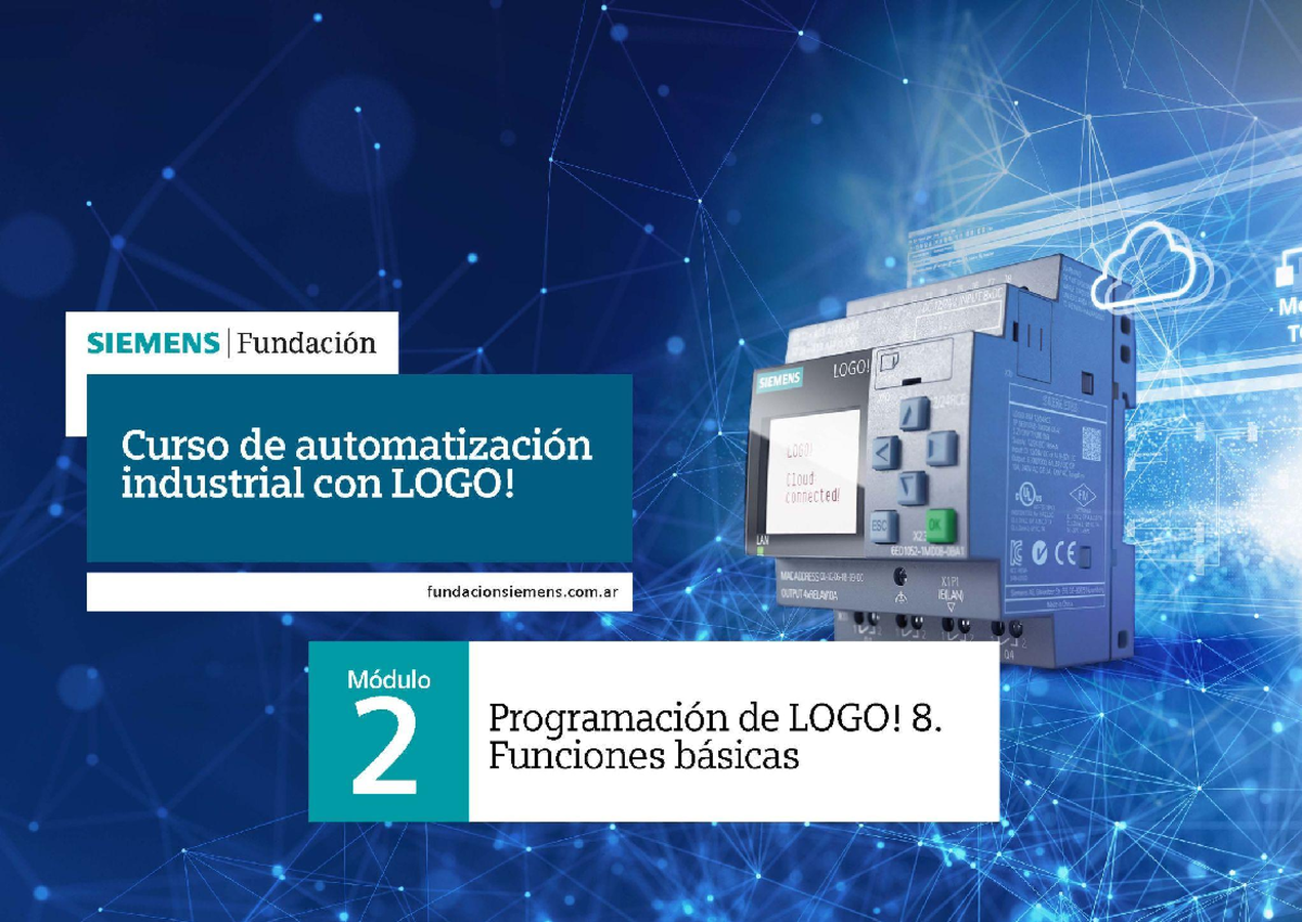 Curso LOGO 8 Módulo 2 OK - SIemens logo - Programación de LOGO! 8 ...